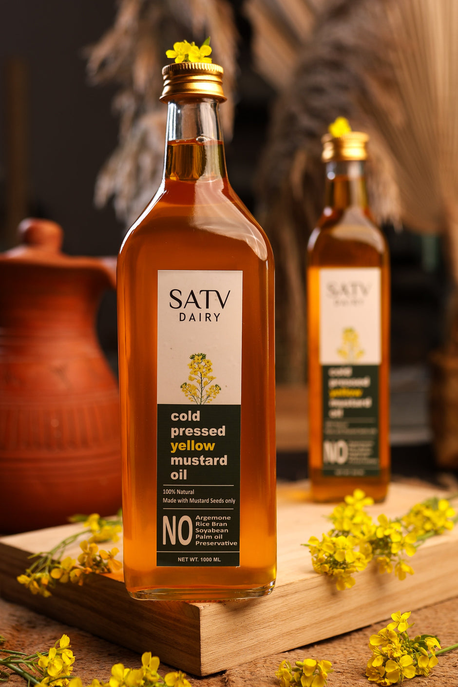 Wood Pressed & Cold Pressed Oil | Pure & Natural | Sâtv Dairy